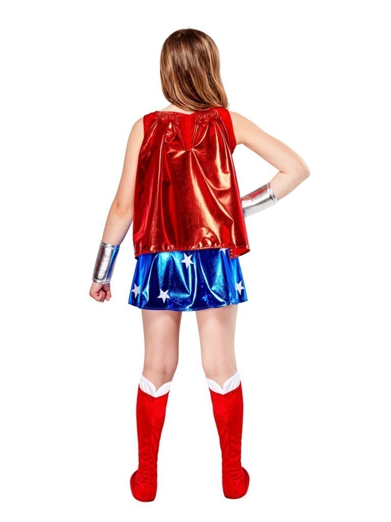 Wonder Woman Super Hero Childrens Fancy Dress Costume