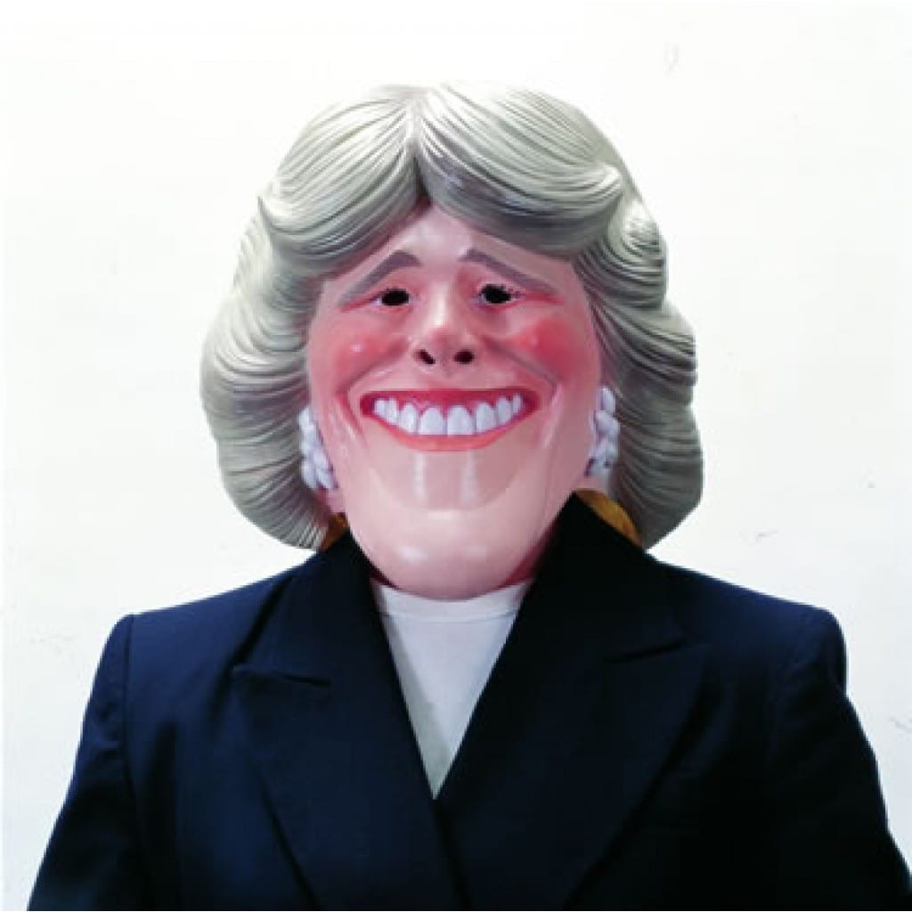 Deluxe Satanic Devil Overhead & Neck Mask Fancy Dress Costume