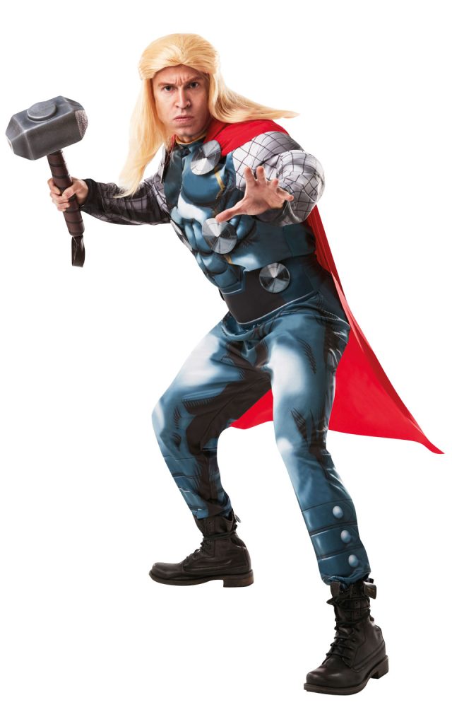Marvel Universe Avengers Thor Deluxe Men's Fancy Dress Costume Fancy ...
