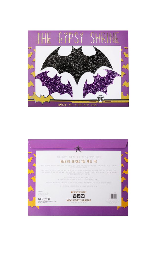DC Batgirl All In One Body Jewel Gypsy Shrine Fancy Dress Costume