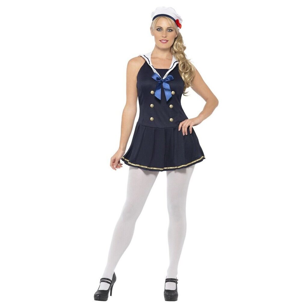 Sailor Girl Womens Fancy Dress Costume Fancy Dress Costume