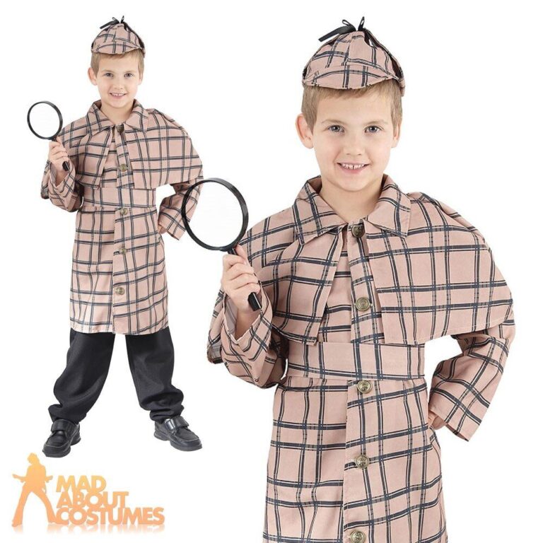 Victorian Detective (Sherlock) Children's Fancy Dress Costume Fancy ...