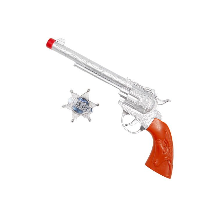 Cowboy Gun& Sheriff Badge Set Fancy Dress Costume