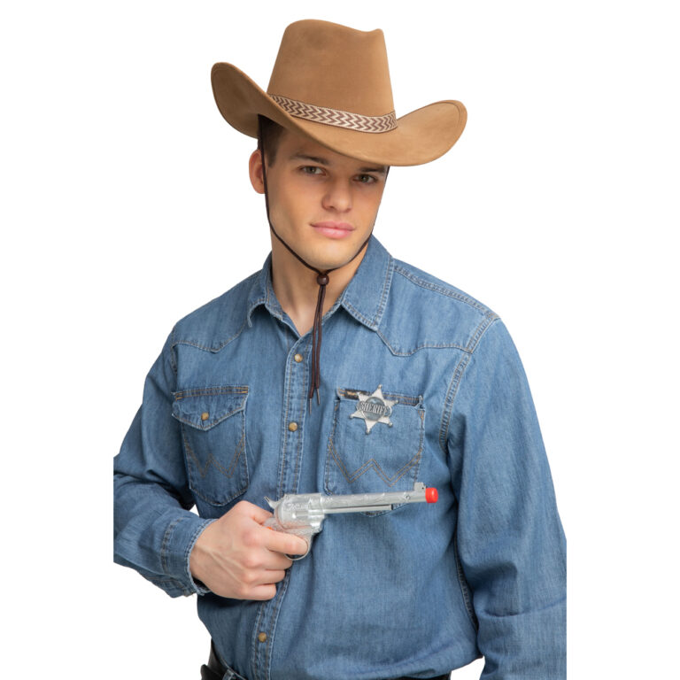 Cowboy Gun& Sheriff Badge Set Fancy Dress Costume